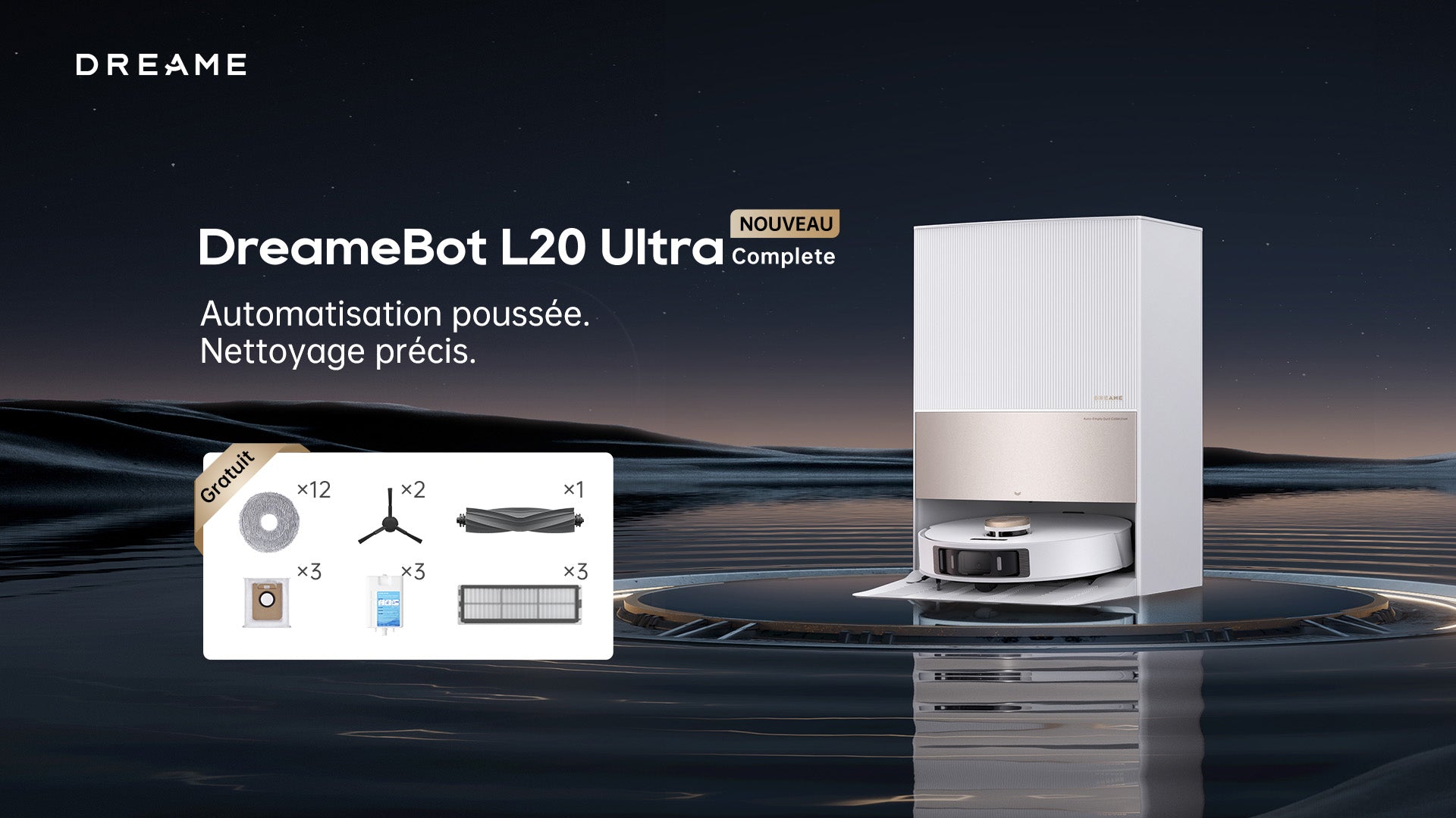 Dreame L20 Ultra Complete Robot Aspirateur Laveur – Dreame France